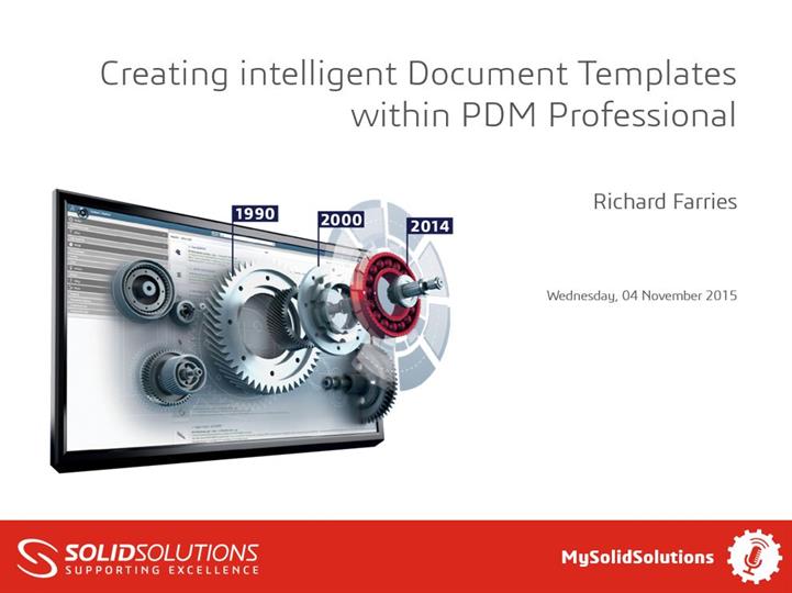 Creating Document Templates within SOLIDWORKS PDM Professional